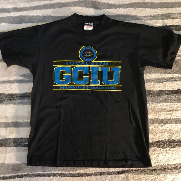 Oneita | Shirts | Vintage Graphic Comms Union Chapter Tee | Poshmark
